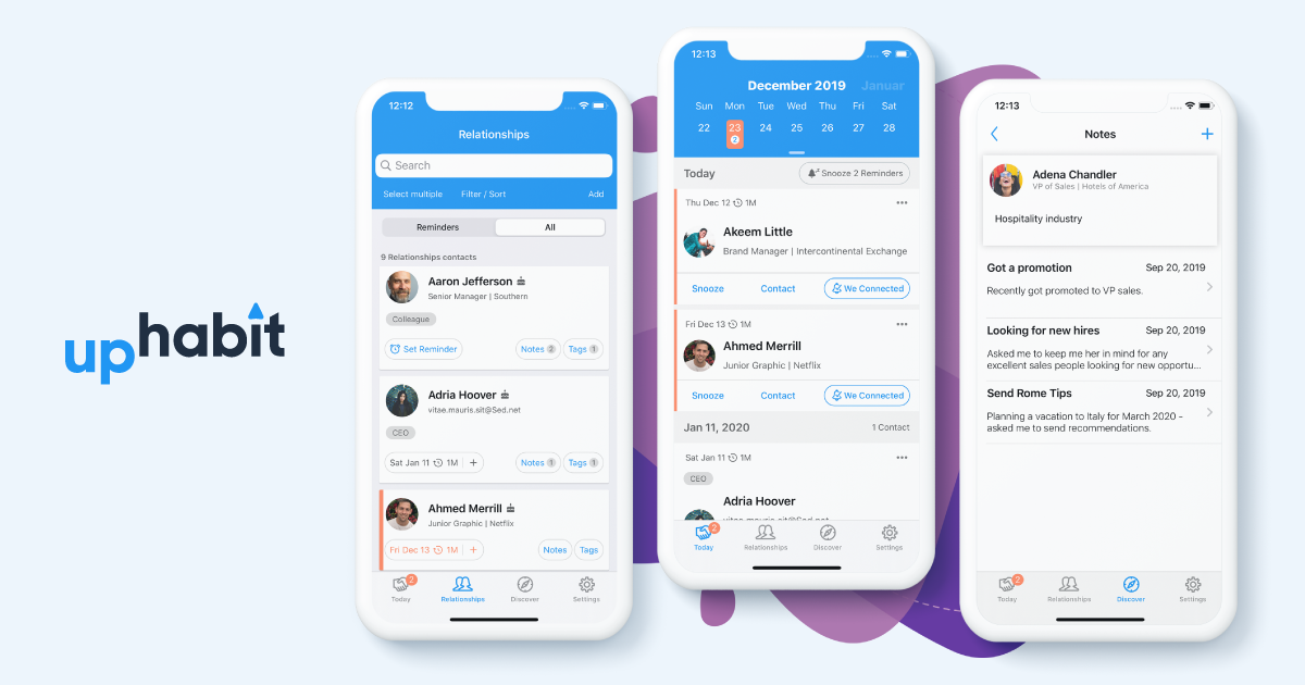 Personal CRM for Business | UpHabit